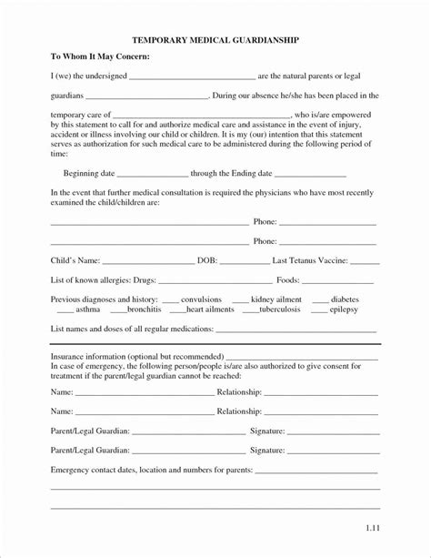 A Medical Release Form For Someone To Use