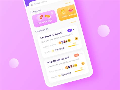 Task Management App Interface On Behance
