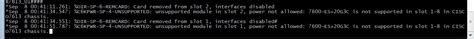 Solved Linecard Unsupported On 7613 Chassis Cisco Community