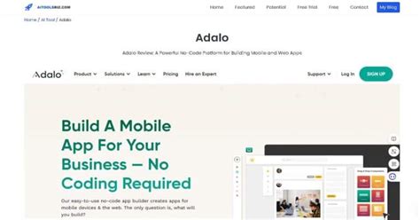 Looking At Adalos Artificial Intelligence Features Simplifying The
