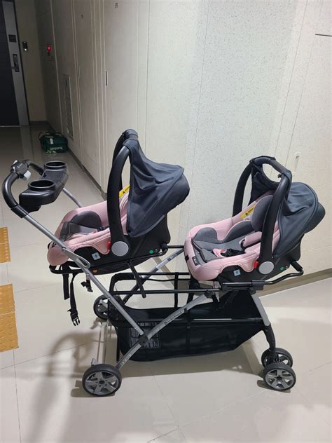 쌍둥이 유모차 스냅앤고 더블 당근 중고거래