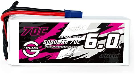Cnhl 6s Lipo Battery 6000mah 70c 222v Lipo Battery With Ec5 Connector