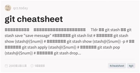 Git Cheatsheet