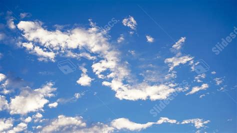 무료 흰색 파란색 구름 하늘과 구름 Ppt 배경 Slidesdocs