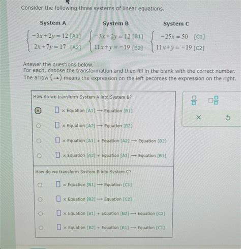 Solved Consider The Following Three Systems Of Linear Chegg Com