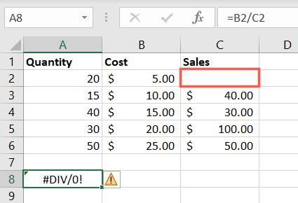 How To Fix Common Formula Errors In Microsoft Excel