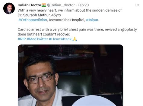 Dr Saurabh Mathur Death Cause Age And Hospital Details