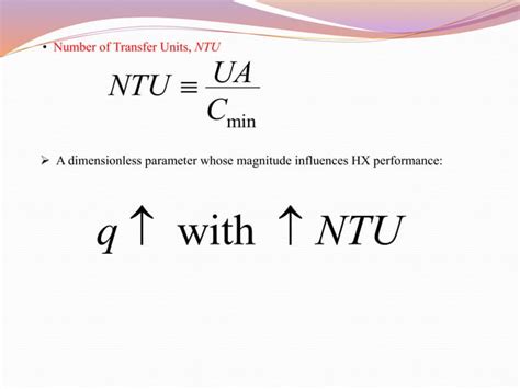 Summary Of Lmtd And E Ntu