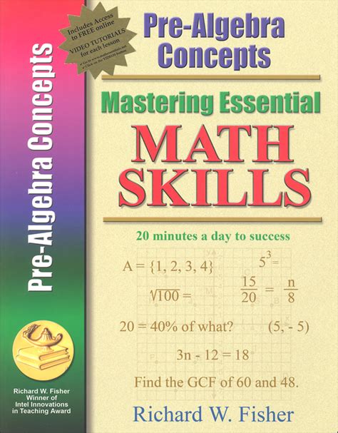 Mastering Essential Math Skills Pre Algebra Concepts Math Essentials