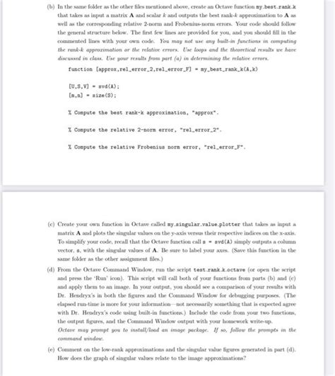 Solved Can You Help This By Using Gnu Octave If You Know