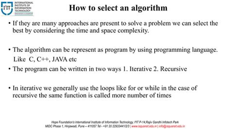 Daa Introduction To Algorithms And Application Pptx