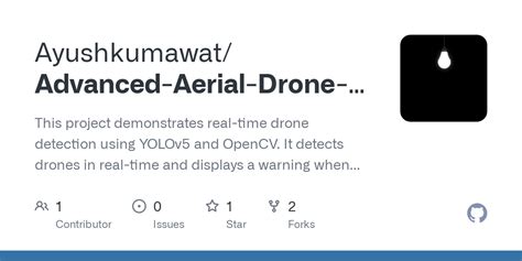 Github Ayushkumawat Advanced Aerial Drone Detection System This Project Demonstrates Real