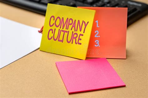 Conceptual Caption Company Culture Business Overview Pervasive Values And Attitudes That