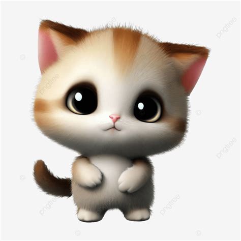 아름답고 귀여운 고양이 캐릭터 Ai 페인트 페인트 아트 귀여운 고양이 Png 일러스트 및 Psd 이미지 무료 다운로드
