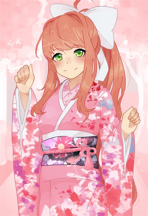 Monika Doki Doki Literature Club Drawn By Kokomianiesuakkaman