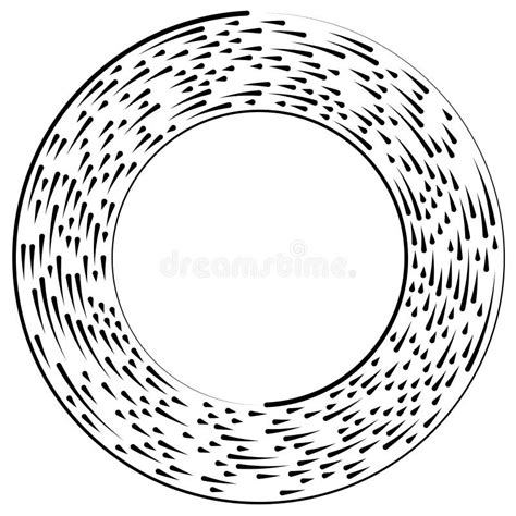 Segmented Circular Concentric Circle Element Stock Vector Illustration Of Circle Radial