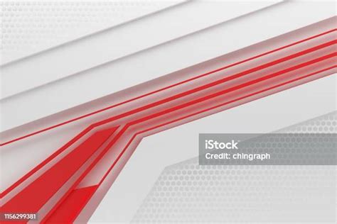 흰색 빨간색 빛 3d 그래픽 배경 일러스트 패턴입니다 복사 공간이 있는 추상 공백입니다 0명에 대한 스톡 사진 및 기타 이미지 0명 3차원 형태 공란 Istock