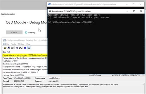Launch Application In Task Sequence In Os Serviceui Garytown Configmgr Blog