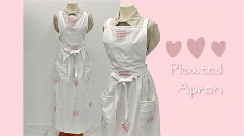 Diy Handmade Pleated Apron 핸드메이드 앞치마 만들기 주름 앞치마 앞치마 추천 재봉틀