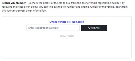 How To Find Engine Number And Chassis Number Online Vehicle Details Info