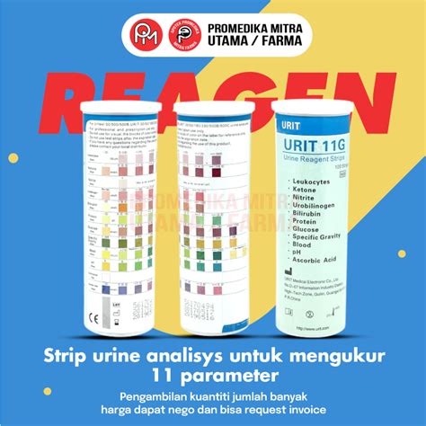 Jual Urit 11g Uritest 11 Urine Reagent Strip Urit 11 Parameter Isi 100 Shopee Indonesia