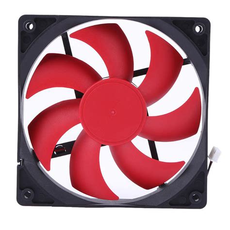 F12025 120mm Pc Cooling Fan Red Blade 12v Desktop Vicedeal