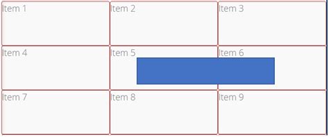How To Position An Overlay Rectangle On A Html Css Grid But Offset