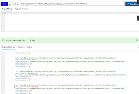 create folder in user mailbox with graph api stack overflow