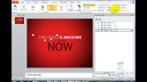 Thegfxguy Simple Text Animation In Powerpoint Youtube