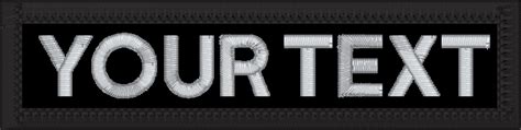 Custom Name Text Embroidery Iron On Embroidered Patch Choose Your Backgroun Ebay