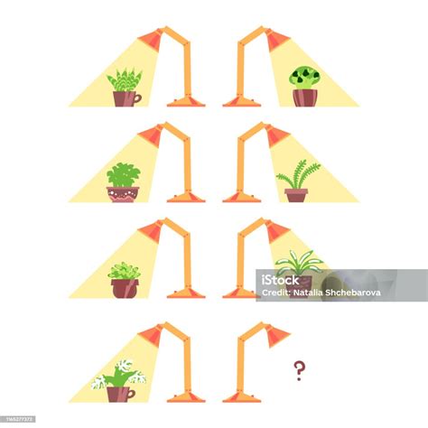 벡터 일러스트 램프 빛 플랫 스타일 아래에 설정 화분 인테리어 요소 가정 장식 식물 관리 전단지 Hygge 일러스트 레이션 등에 적용 할 수 있습니다 0명에 대한 스톡 벡터
