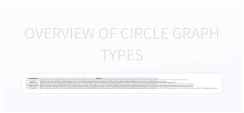 Overview Of Circle Graph Types Excel Template Free Download Pikbest