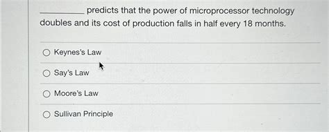 solved predicts that the power of microprocessor technology