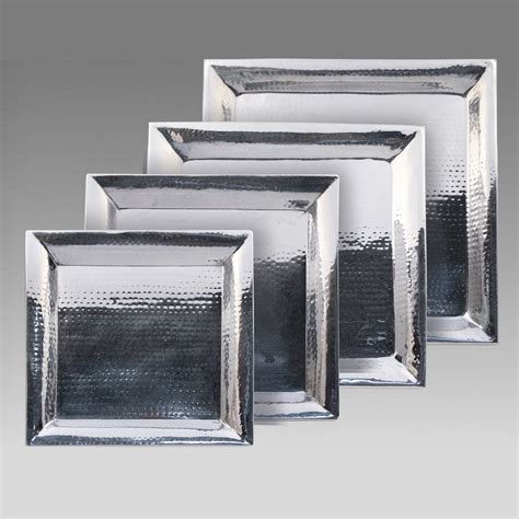 Hammered Square Trays Town And Country Event Rentals