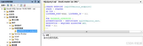 基于证书的sqlserver镜像数据库搭建sqlserver镜像搭建 Csdn博客 基于证书的sqlserver镜像数据库搭建sqlserver镜像搭建 Csdn博客
