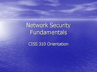 PPT Network Security Fundamentals PowerPoint Presentation Free To View Id 129e6 ZmU2O