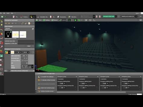 Dialux Evo Emergency Lighting Calculation Shelly Lighting