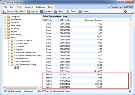 Smartlist Builder Display As A Negative Value Based On Field Option Not Working As Expected