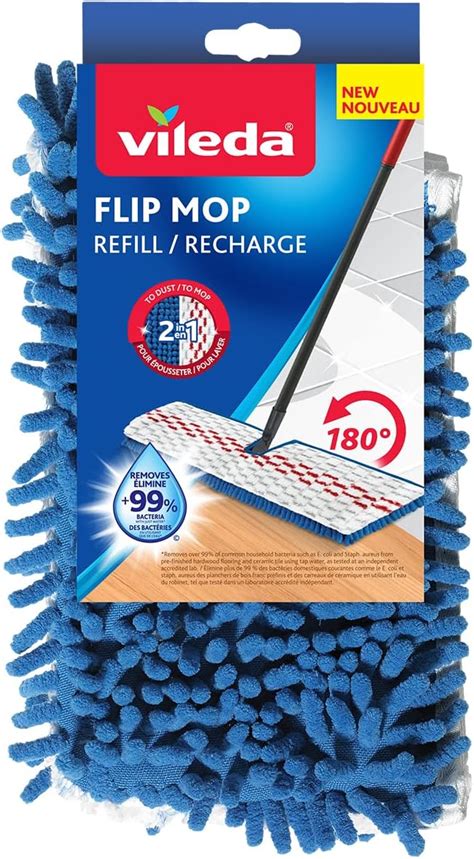 Vileda Microfibre Flip Mop Refill Pack Of 1 Amazonca Health