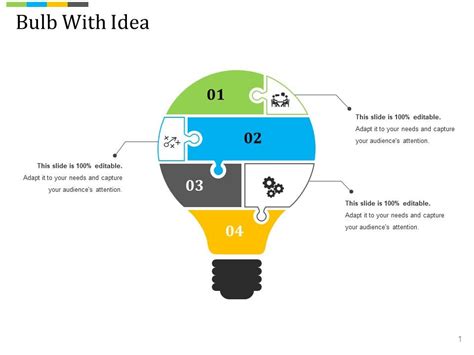 Bulb With Idea Ppt PowerPoint Presentation Summary Sample