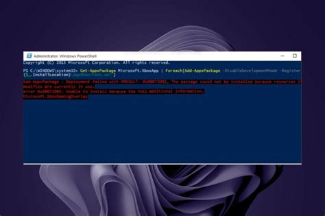 Deployment Failed With Hresult 0x80080204 Fix