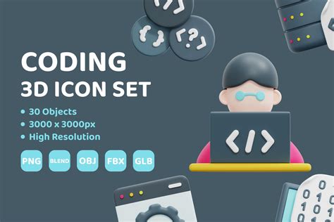 Coding 3d Icon Pack 30 Free Download Design And Development 3d Icons Iconscout