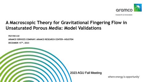 Pdf A Macroscopic Theory For Gravitational Fingering Flow In Unsaturated Porous Media Model