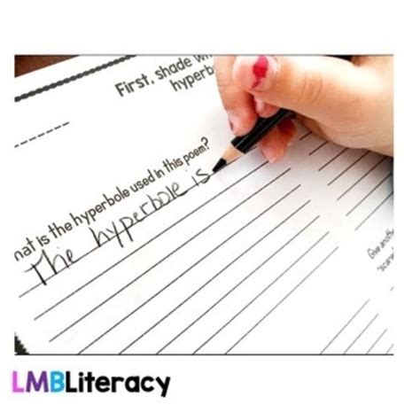 Hyperbole Poems With Comprehension Questions Figurative Language Practice