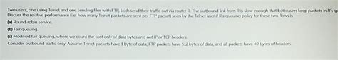 Solved Two Users One Using Ielnet And One Sending Files