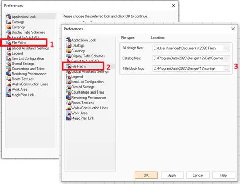 Specify File Paths Design