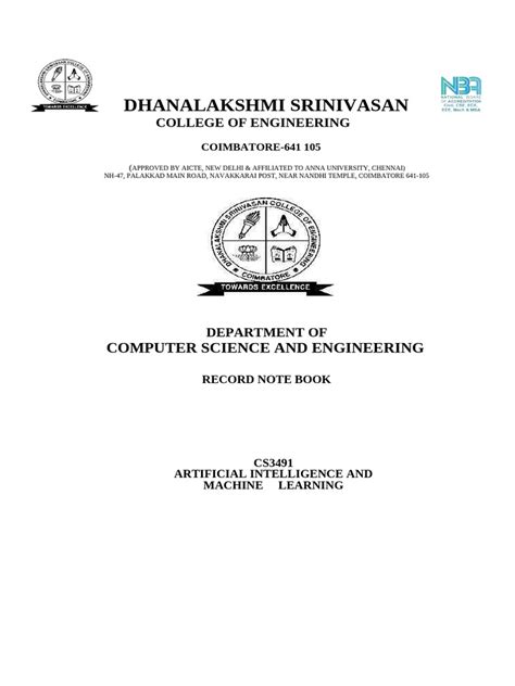 Aiandml Lab Manual Final Pdf Receiver Operating Characteristic Statistical Analysis