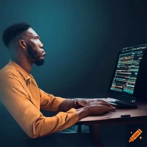 A Software Programmer Working On Website Design With Javascript On Craiyon