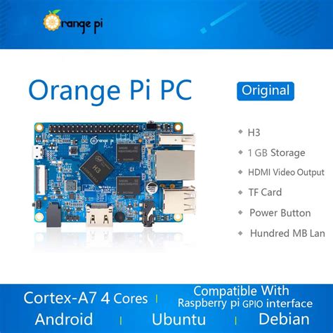 orange pi one h3 pc 1gb ddr quad core mini computer developent board