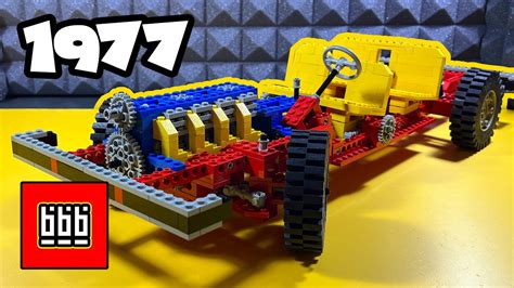 Building The 1977 Lego 853 New Technical Set Car Chassis Black Brick